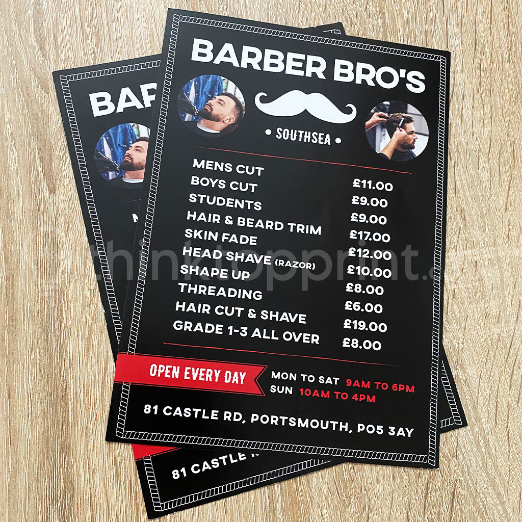 Double Sided Leaflet Printing and Design - Thinktop Print