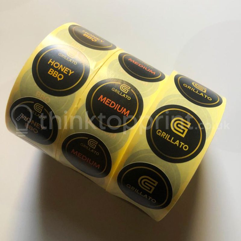 Small and Large Round Stickers on Rolls - Thinktop Print