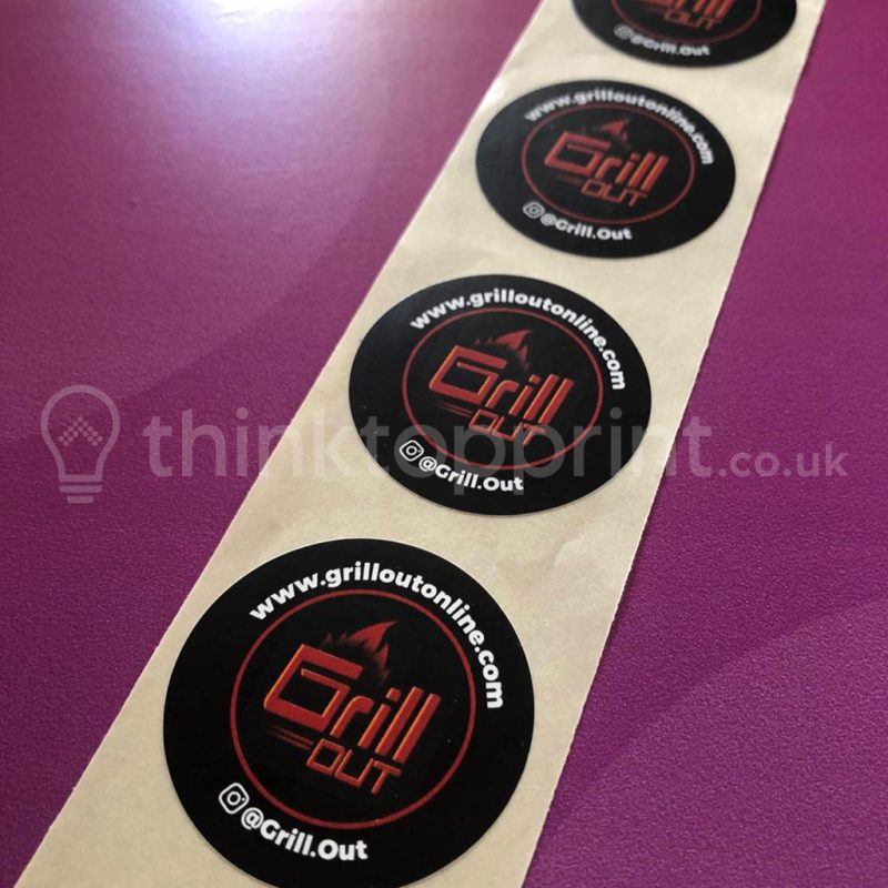 Small and Large Round Stickers on Rolls - Thinktop Print