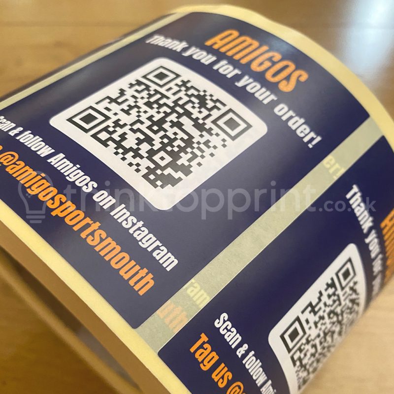 Sticker Rolls and Square Stickers with FREE UK Delivery
