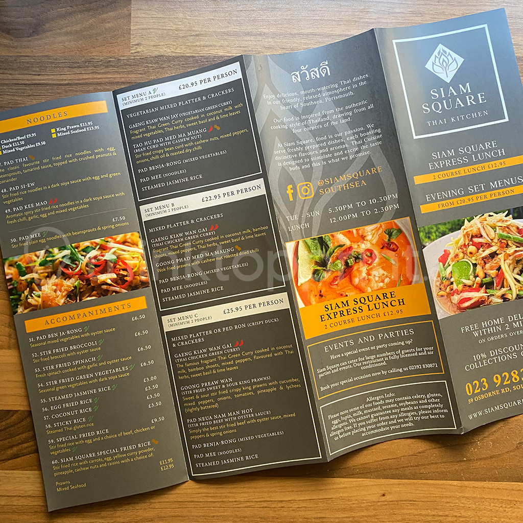 A3 Folded Leaflets with FREE UK Delivery - Thinktop Print