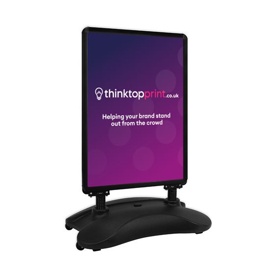 A1 Pavement Sign with Posters & Water Base - Thinktop Print